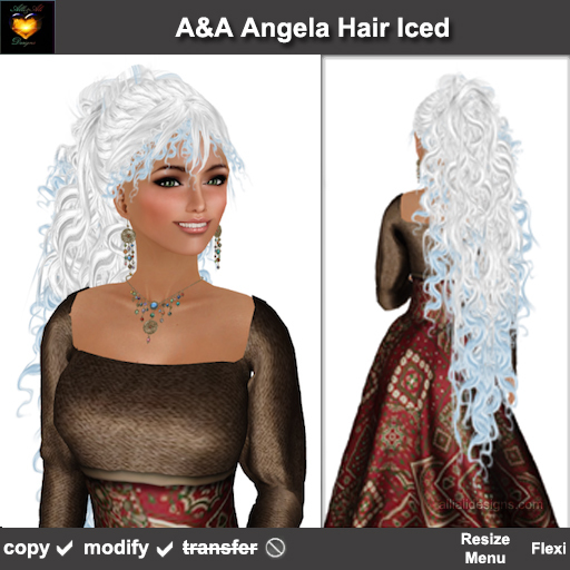 Second Life Marketplace - A&A Angela Hair Iced (Special Color). Very ...