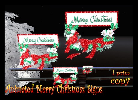 Second Life Marketplace - *••Bunny's Christmas Store••*Animated Merry ...