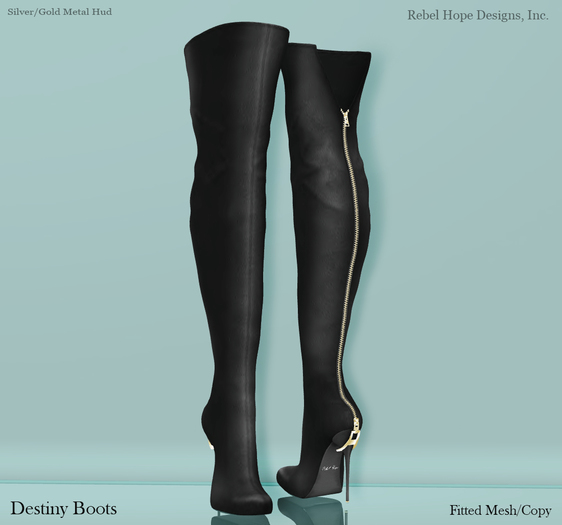 Second Life Marketplace - !RH / Destiny - Mesh - Thigh - High - Boots ...