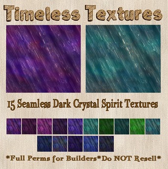 Second Life Marketplace - 15 Seamless Dark Crystal Spirit Timeless Textures
