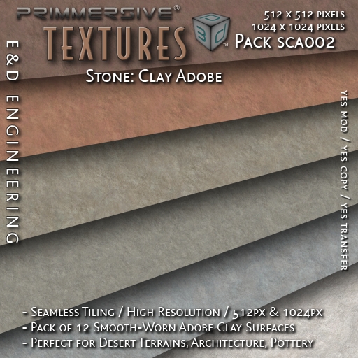 Second Life Marketplace - [SCA002] 12 512px and 1024px Smooth-Worn ...