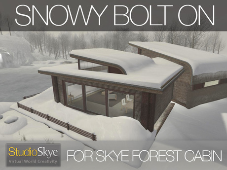 Second Life Marketplace - SNOWY BOLT ON for Skye Luxury Forest Cabin