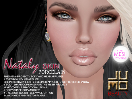Second Life Marketplace - .:JUMO:. Nataly Skin Porcelain - The Mesh Project