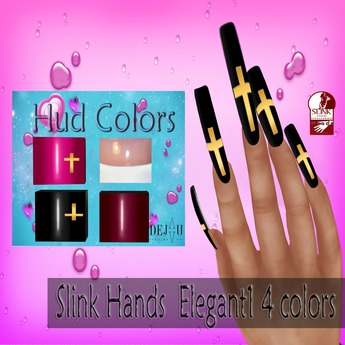 Second Life Marketplace - Slink Hands Elegant1 Hud4 colors