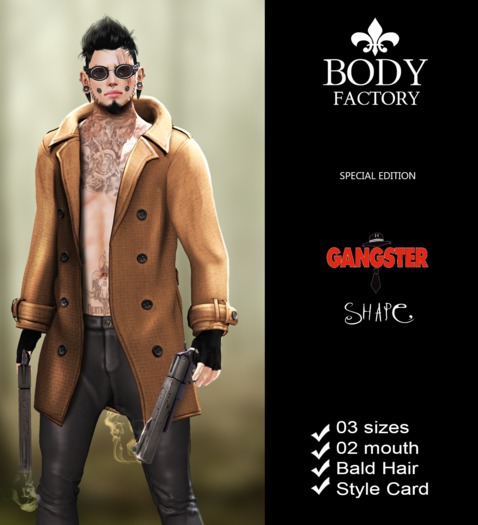 Second Life Marketplace - [BODY FACTORY] - Gangster Shape