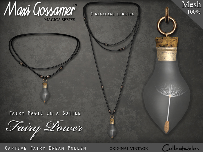 Second Life Marketplace - Necklace - Captive Fairy Dream Pollen