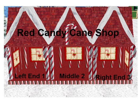 Second Life Marketplace - Saucy's Red Candy Cane Shop 1