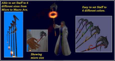 Second Life Marketplace - MAGIC RAVEN STAFF