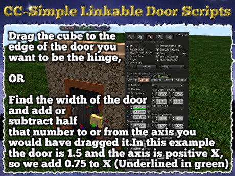 Second Life Marketplace - CC-Simple Linkable Door Scripts (Personal)