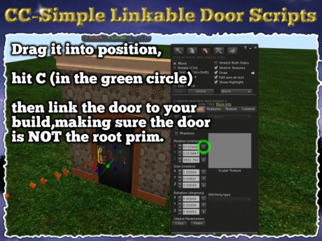 Second Life Marketplace - CC-Simple Linkable Door Scripts (Sellable)
