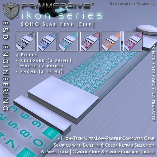 Second Life Marketplace - ikon.SOHO [Eiss] Low Profile SLAB Computer ...