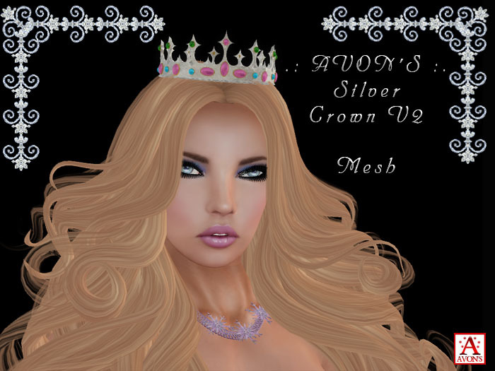 Second Life Marketplace - .: AVON'S :. Silver Crown V2 Mesh
