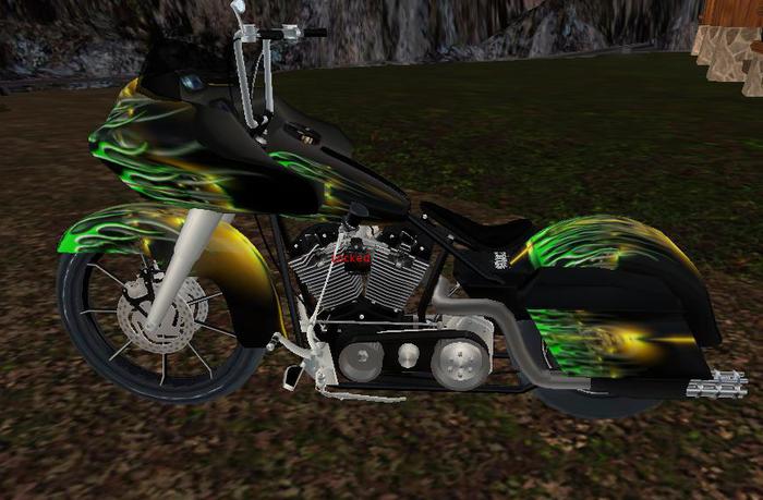 Second Life Marketplace - Green Machine Street Glide