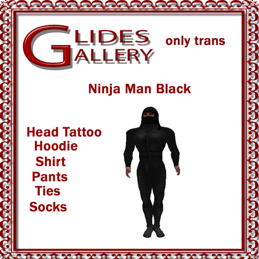 Second Life Marketplace - Ninja Man Black