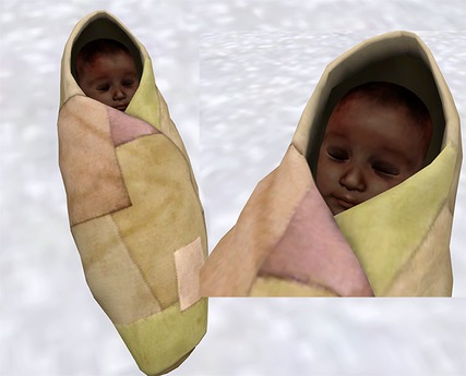 Second Life Marketplace - Baby Newborn - Dark Skin - Full Perm