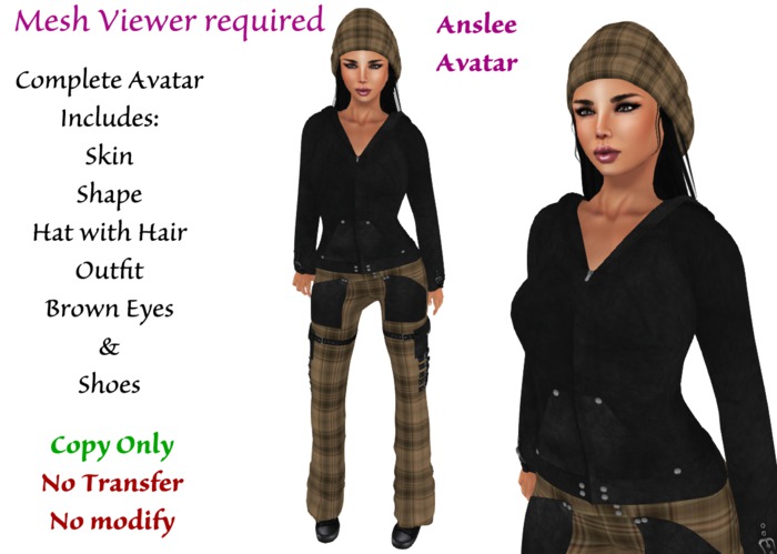 Second Life Marketplace - Anslee Avatar