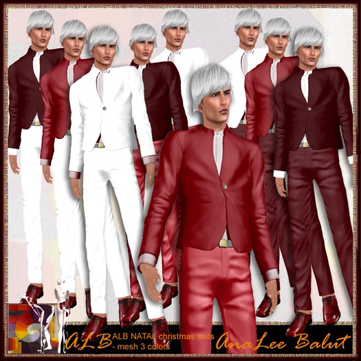 Second Life Marketplace - ALB CHRISTIAN suit white by AnaLee Balut - mesh