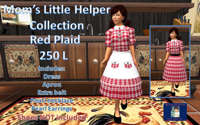Second Life Marketplace - Mom's Little Helper - Red Plaid
