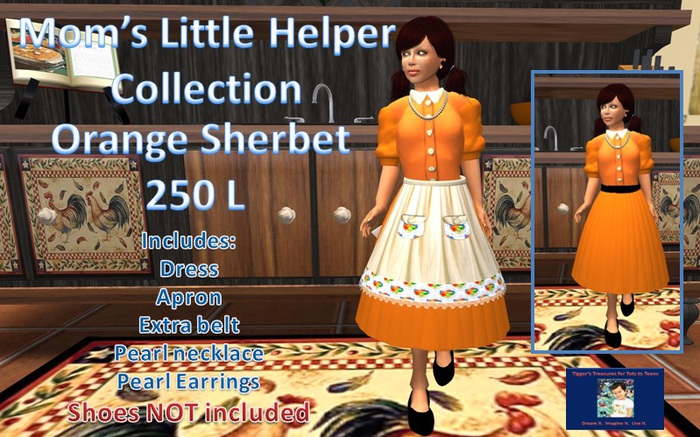 Second Life Marketplace - Mom's Little Helper - Orange Sherbet