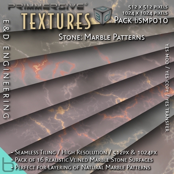 Second Life Marketplace - [bSMP010] 16 512px and 1024px Marble Patterns ...