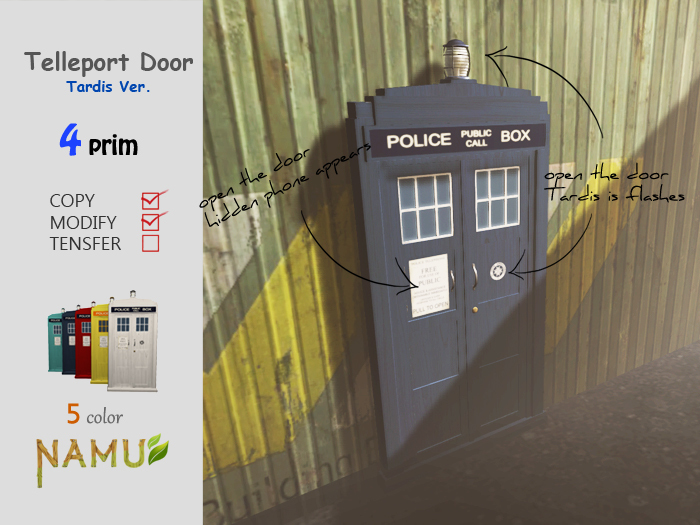 Second Life Marketplace - Teleport Door_Tardis