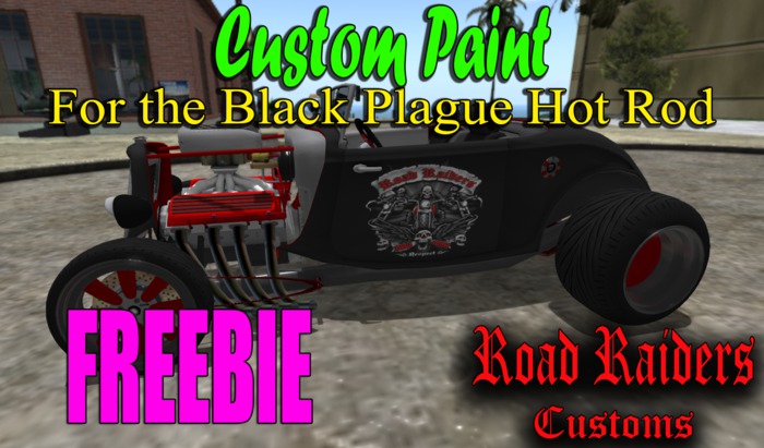 Second Life Marketplace - Black Plague Custom Paint (Road Raiders Free)