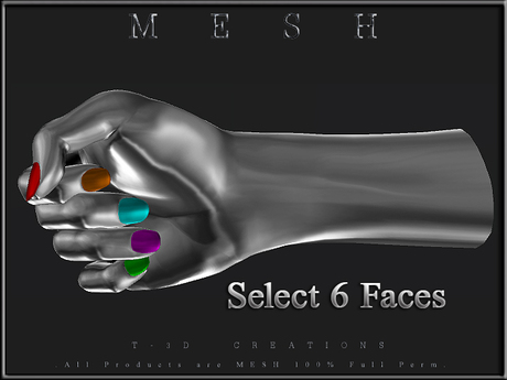 Second Life Marketplace - T-3D Creations [ Display Woman Hands No.2 ...