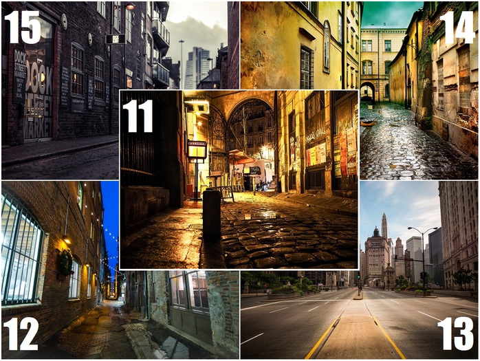 Second Life Marketplace - ..::Maverick StC::.. BackGrounds - Pack Streets 3