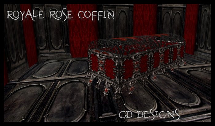 Second Life Marketplace - GD Royale Rose Coffin boxed