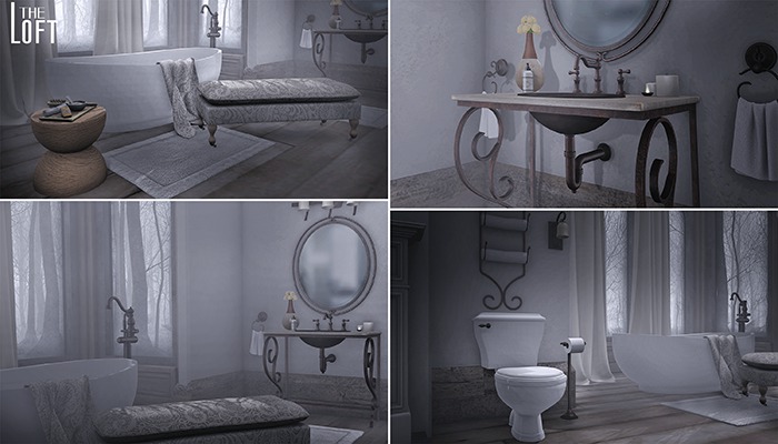 Second Life Marketplace - The Loft - Oriana Bathroom Suite PG/Family