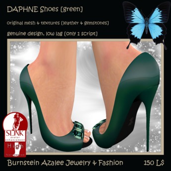 Second Life Marketplace - DAPHNE Shoes [green]