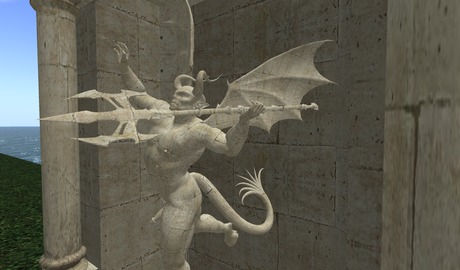 Second Life Marketplace - Demon statue and niche