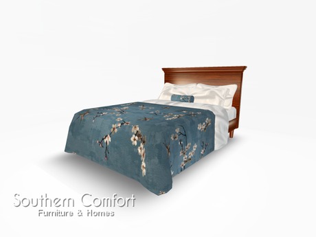 Second Life Marketplace - SCF - Bed - Contemporary Chestnut 4-12-2014