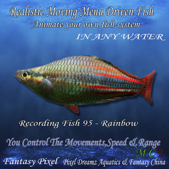 Second Life Marketplace - Realistic Moving Menu Driven Fish MEGA PACK 15