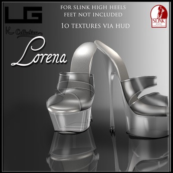 Second Life Marketplace - [LG]KC Lorena Shoes SLINK HIGH FEET