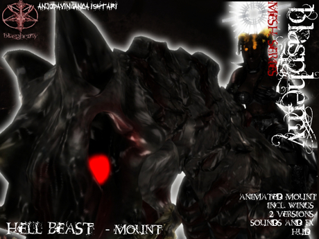 Second Life Marketplace - +Blasphemy+ HellBeast 1.1 Crate !!!PROMO