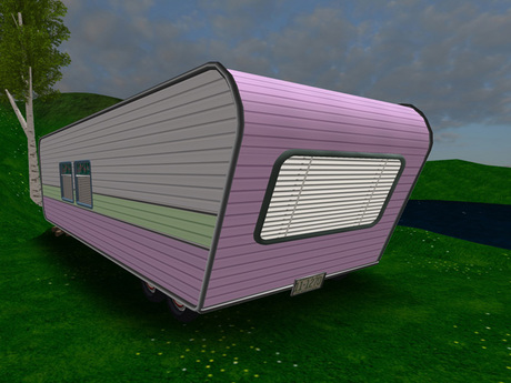 Second Life Marketplace - Retro Mesh Trailer Home PINK