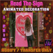 Second Life Marketplace - BBD - Read The Sign (Animated Decoration/Gift)