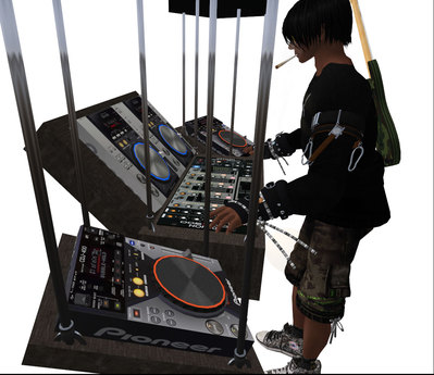 Second Life Marketplace - FLYING DJ DECK BOOTH with 4x CDJ's and a ...