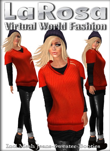 Second Life Marketplace - LaRosa Mesh Winter Fashion Complete 3