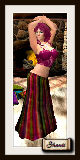 Second Life Marketplace Shanti Amulet Skirt Outfit Mesh