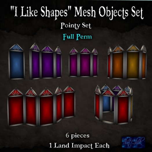 Second Life Marketplace - ~tc~ I Like Shapes Mesh Objects - Pointy [CMT]