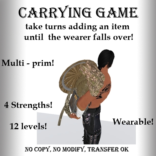 Second Life Marketplace - The Carry game