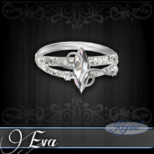 Second Life Marketplace - ::: Krystal ::: Eva - Ring - Platinum