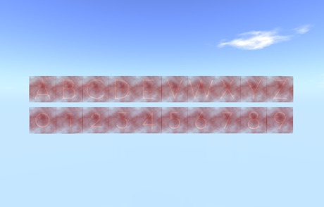 Second Life Marketplace - Upper Case Alphabet & Number Texture Kit FULL ...