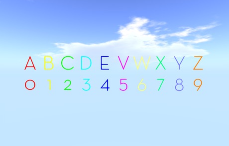 Second Life Marketplace - Upper Case Alphabet & Number Texture Kit FULL ...
