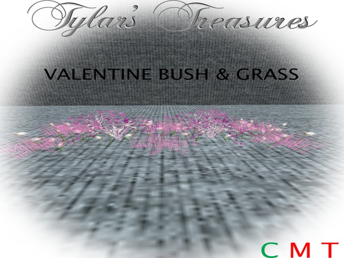 Second Life Marketplace - .:TT:. VALENTINE BUSH & GRASS BOXED