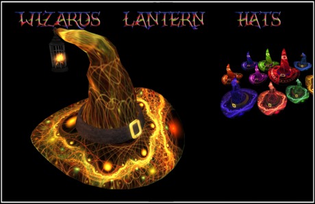 Second Life Marketplace - WIZARDS LANTERN HATS