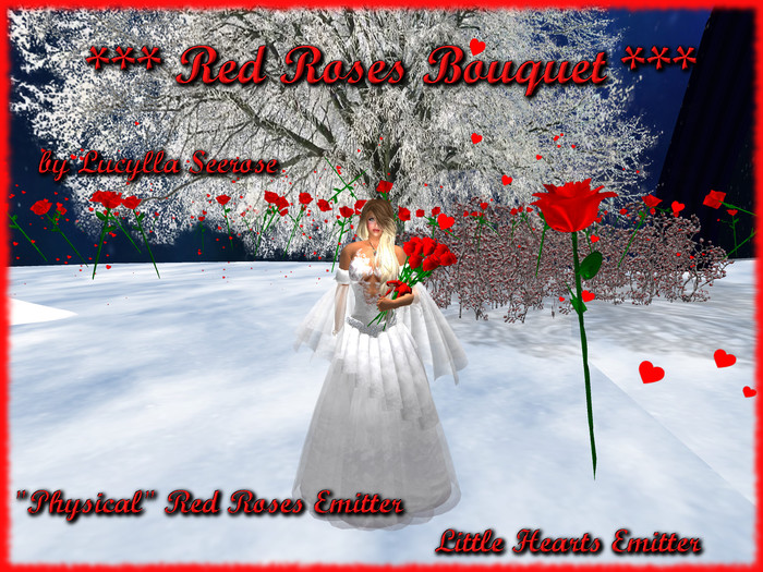 Second Life Marketplace - BoX ***Red Roses Bouquet*** Emitter by ...