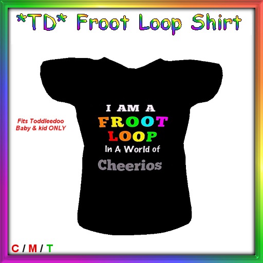 Second Life Marketplace - *TD* Froot Loop Shirt (Unisex)